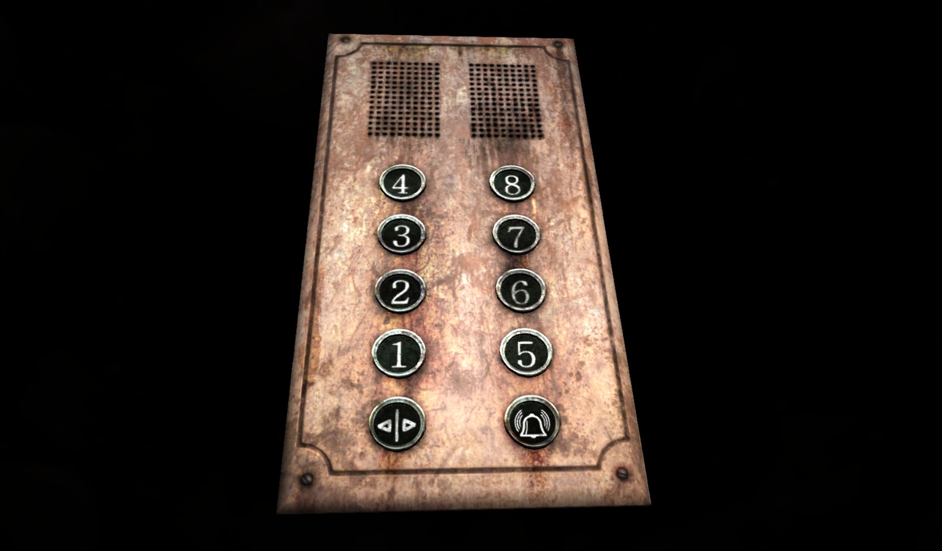 3d Model Elevator Button