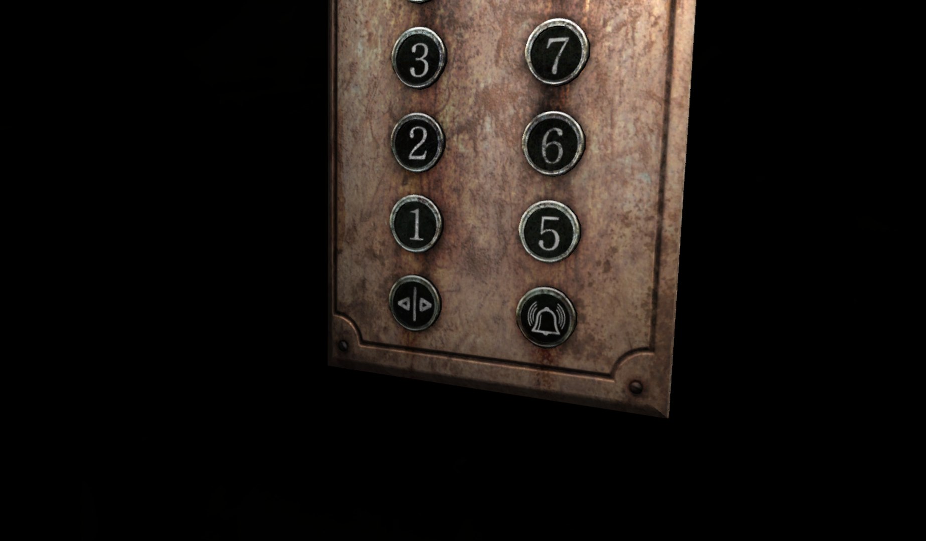 3d Model Elevator Button