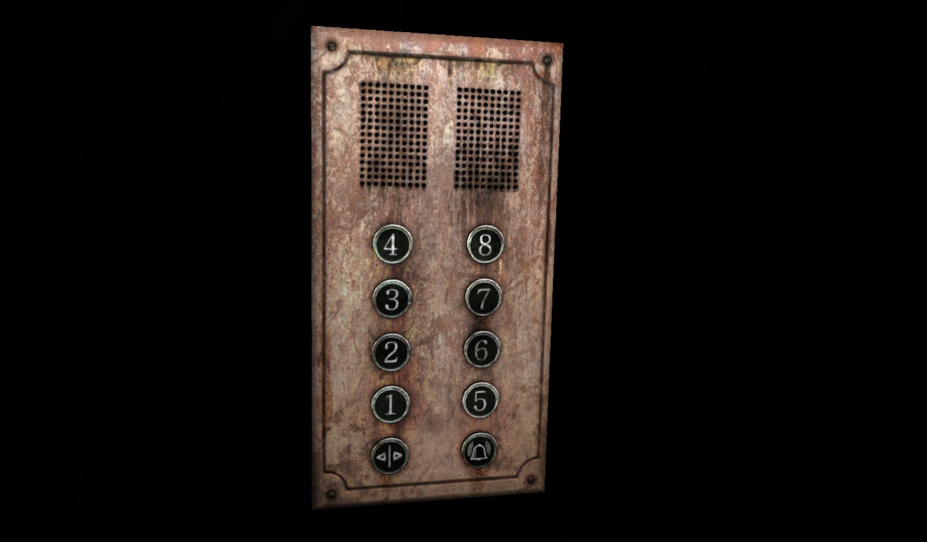 3d Model Elevator Button