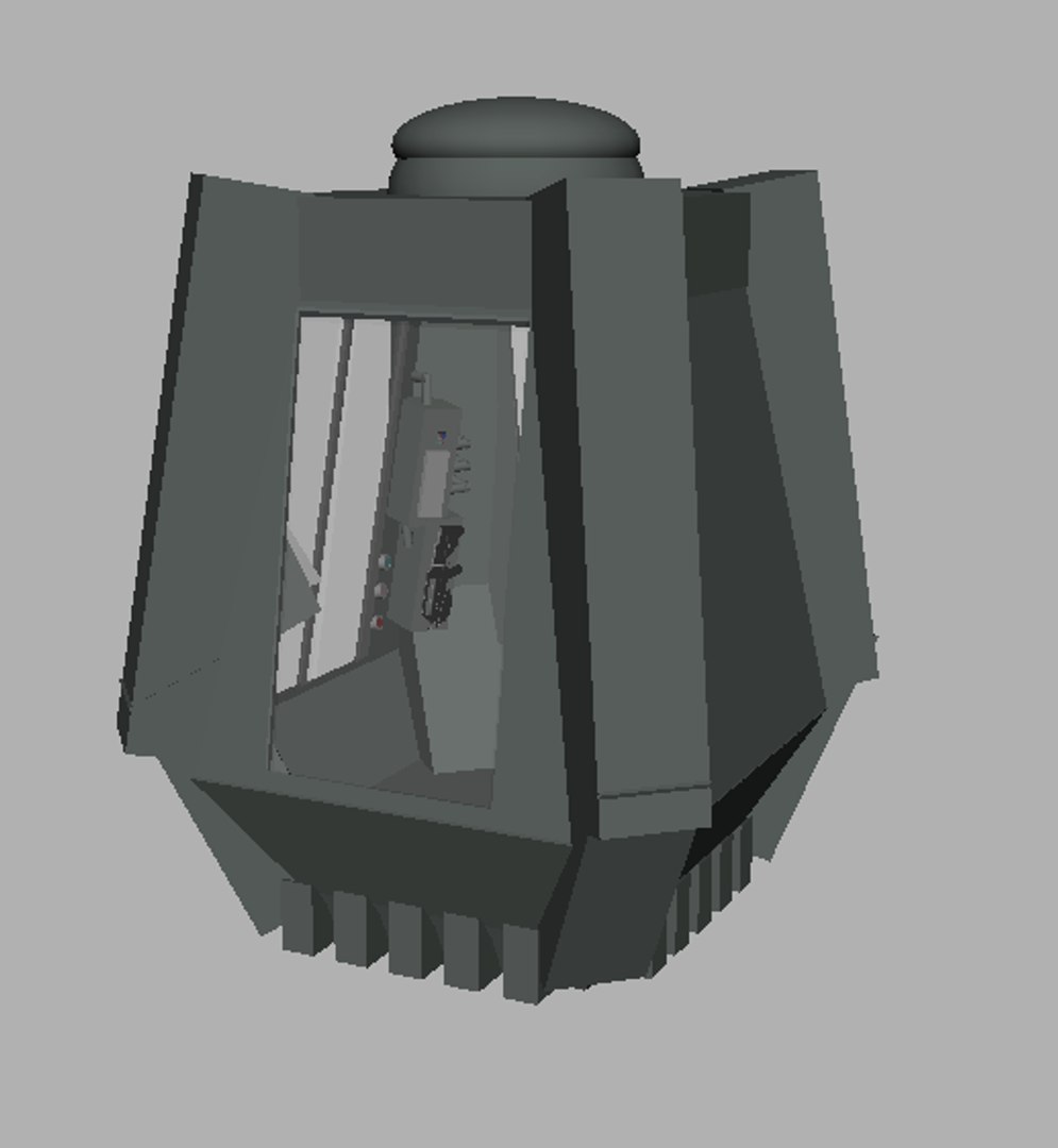 space drop pod 3d ma