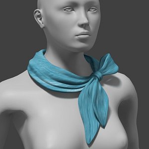scarf neck 3d obj