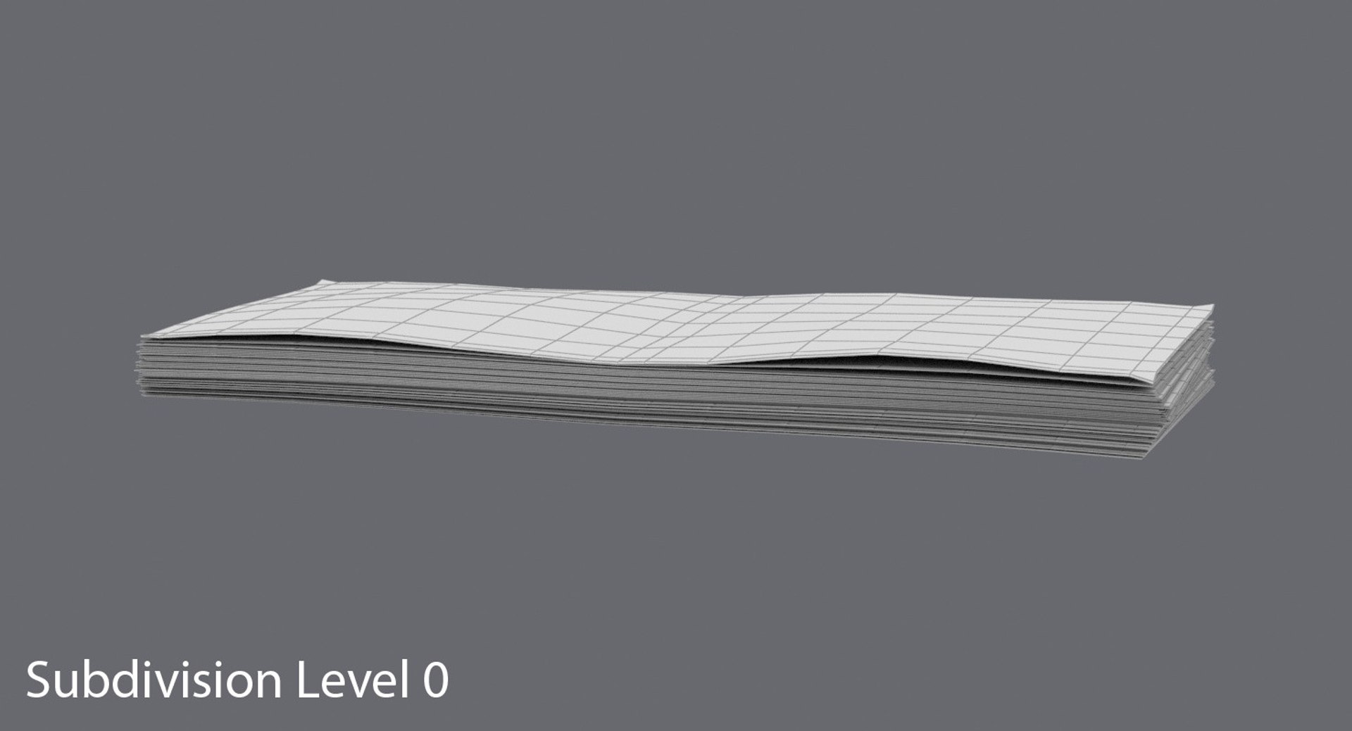 3d 50 Dollar Bill Stack Model