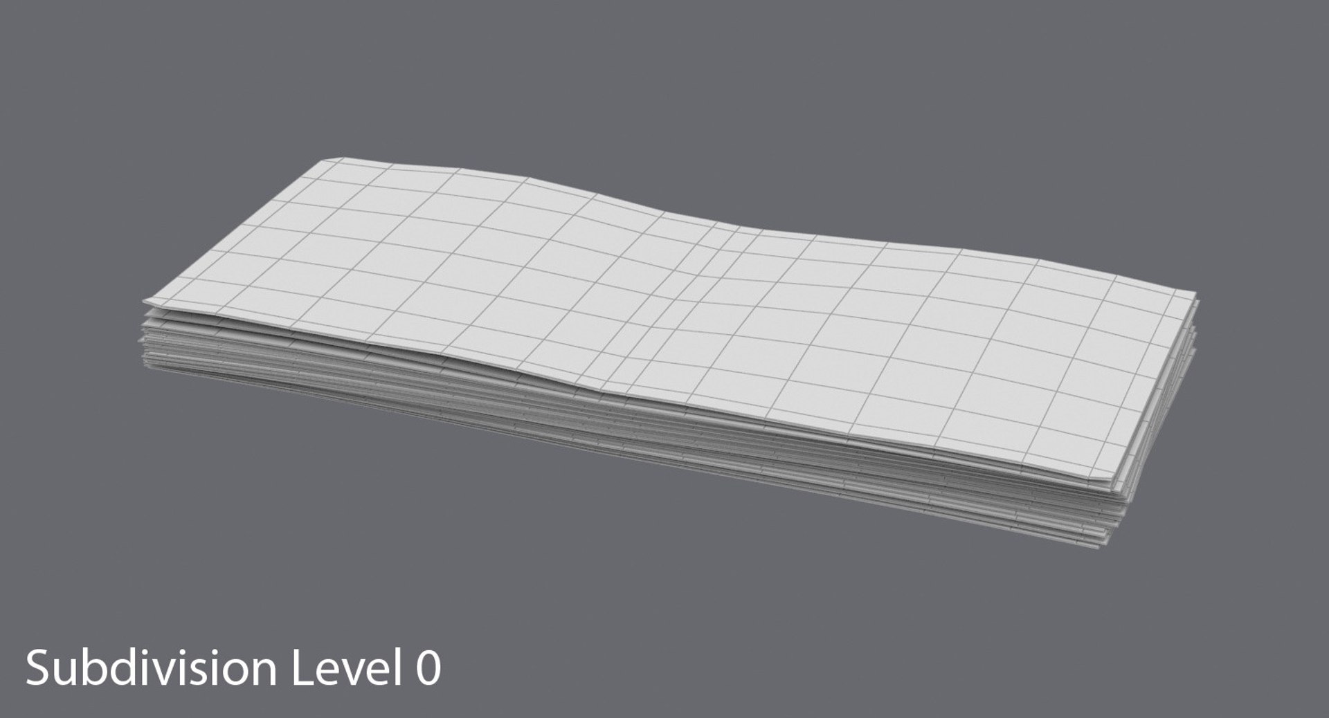 3d 50 Dollar Bill Stack Model