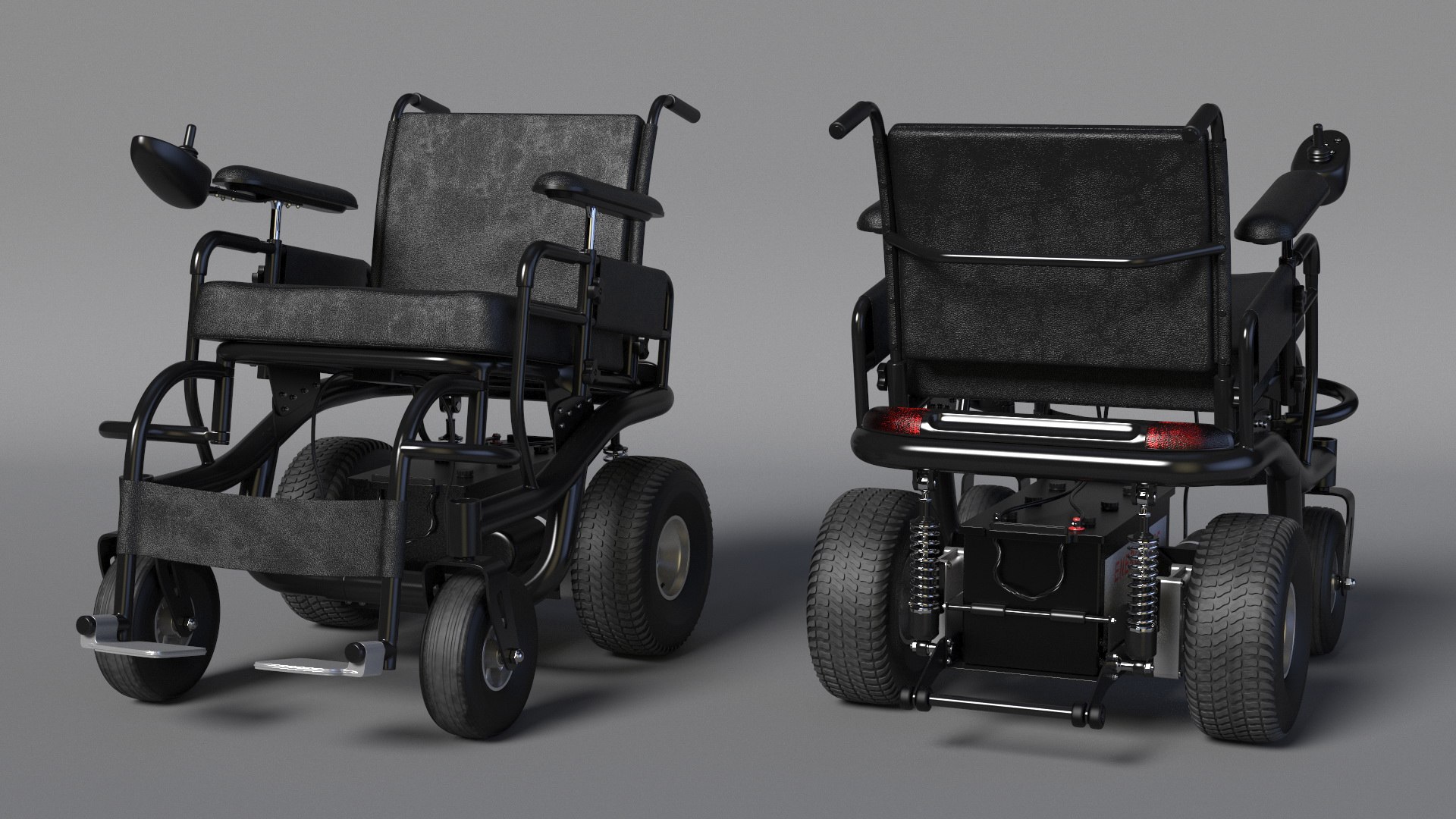 Electric Powered Wheelchair Rigged 3D Model - TurboSquid 2328679