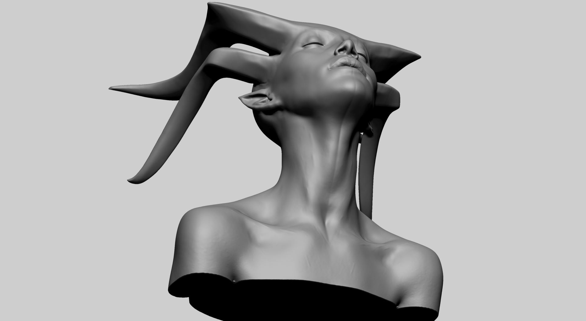 3D Fantasy Female Head R Model - TurboSquid 2199437