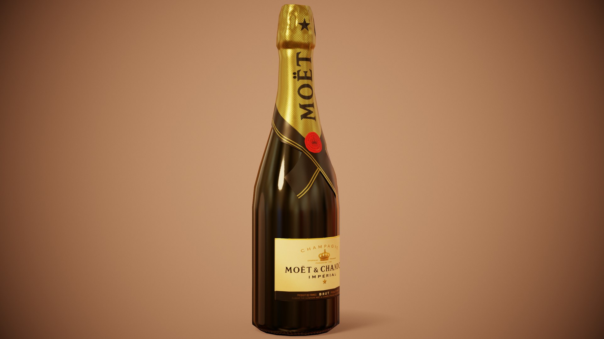 Champagne 3D Model - TurboSquid 1773205