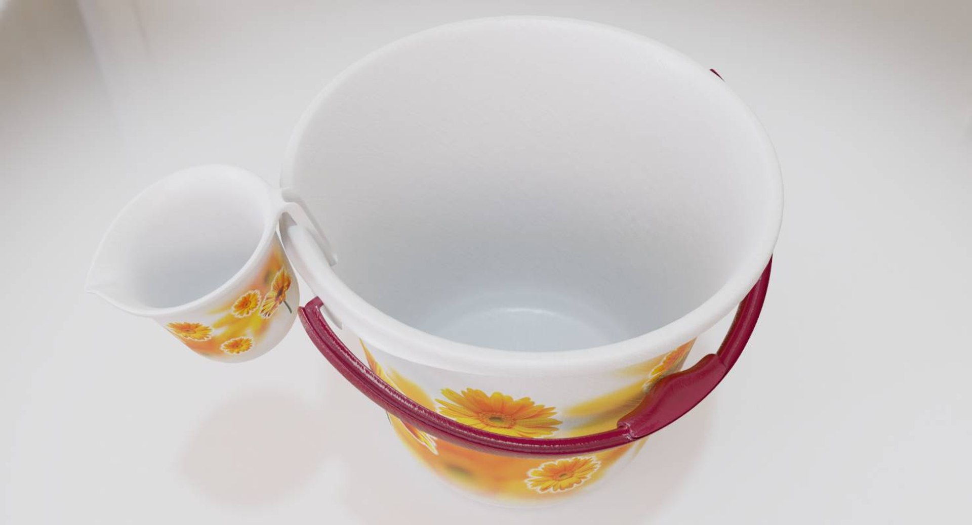 3D Model Bucket Mug Set - TurboSquid 1221745