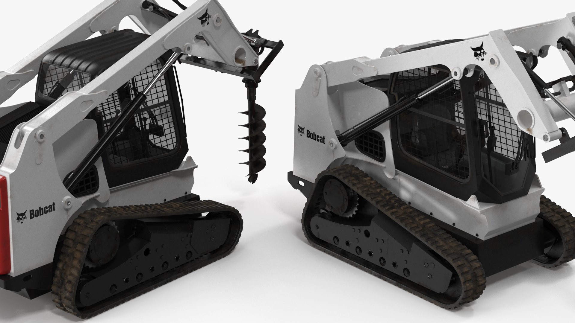 Bobcat Compact Track Loader With Auger Attachment 3D Model - TurboSquid ...