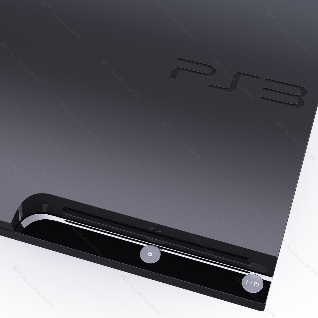 Sony Playstation 3 Slim 3d Max