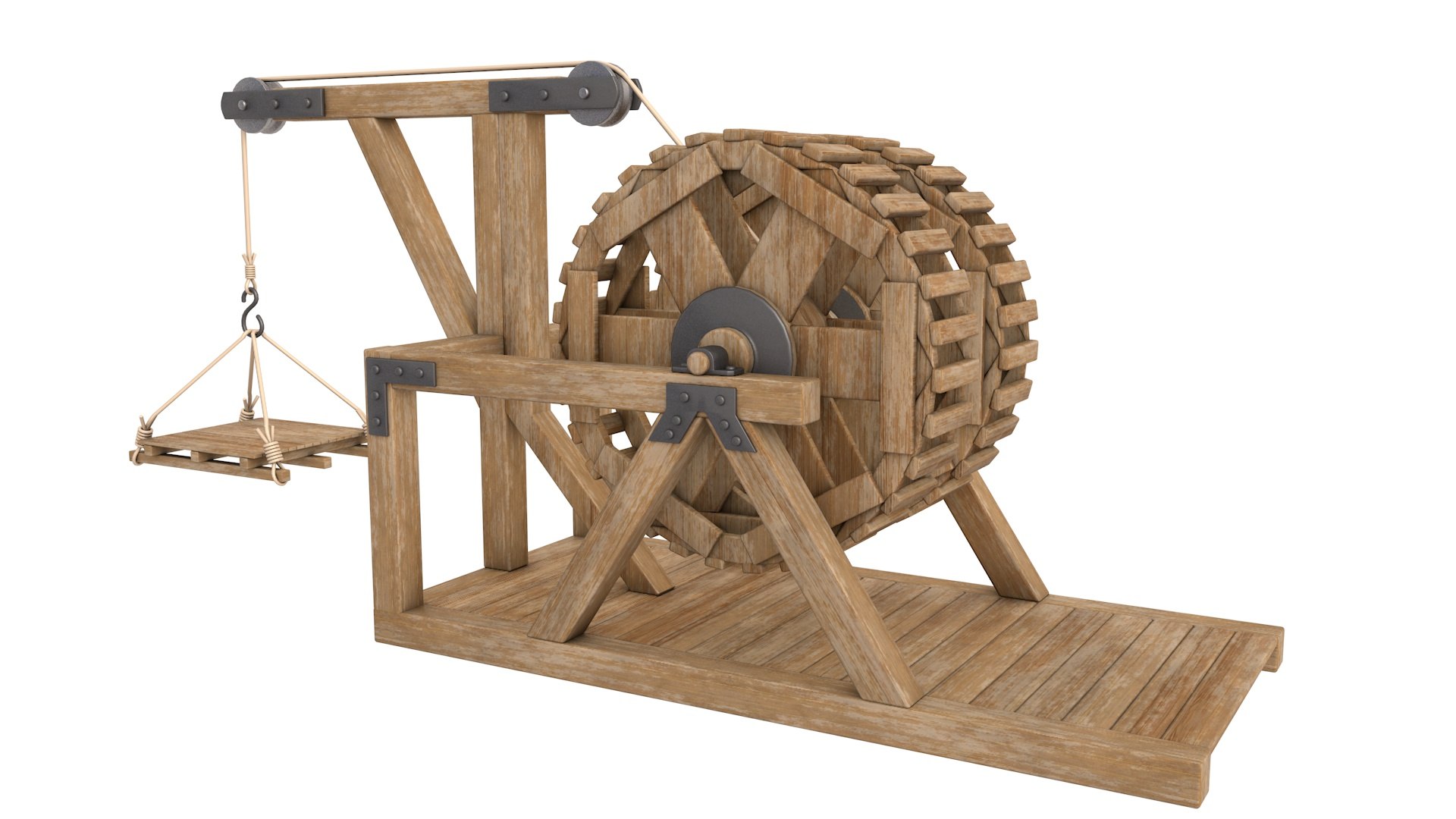 3D Wooden Crane Collection Model - TurboSquid 1978167