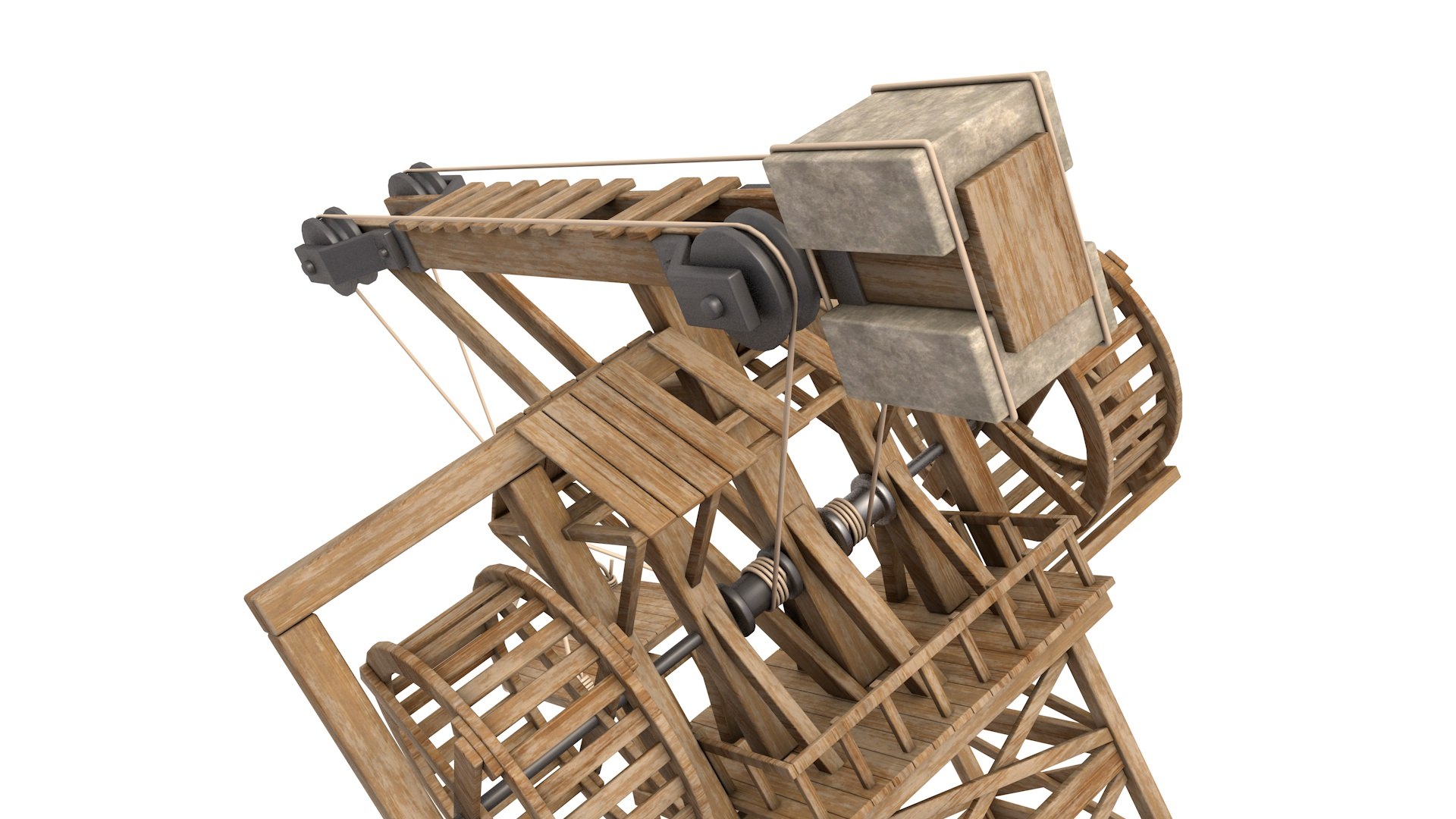 3D Wooden Crane Collection Model - TurboSquid 1978167