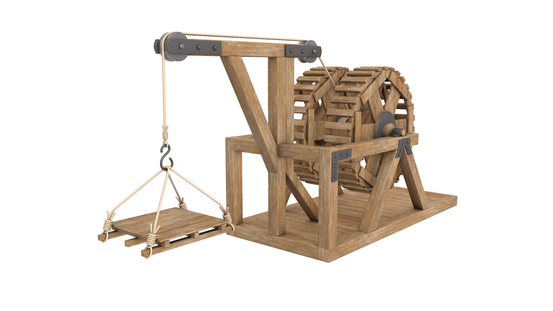 3D Wooden Crane Collection Model - TurboSquid 1978167
