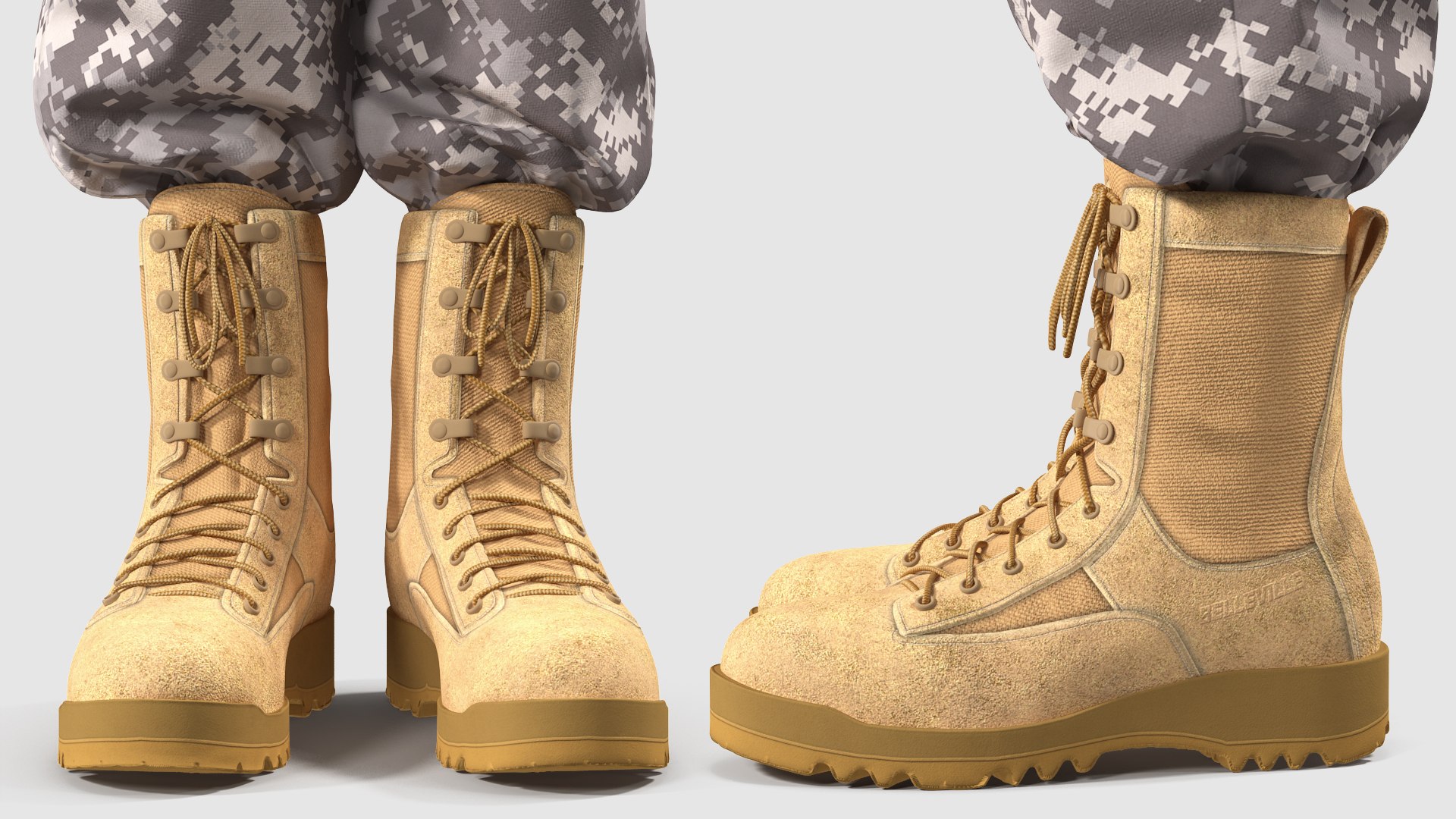 Female soldier military acu 3D model - TurboSquid 1697018