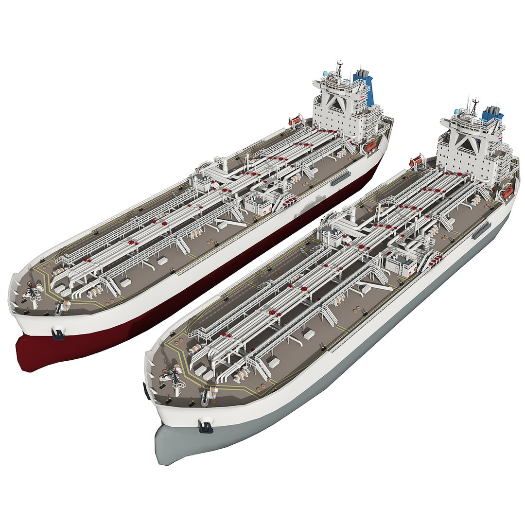 3D LowPoly TI Class Oil Carrier model - TurboSquid 1903712