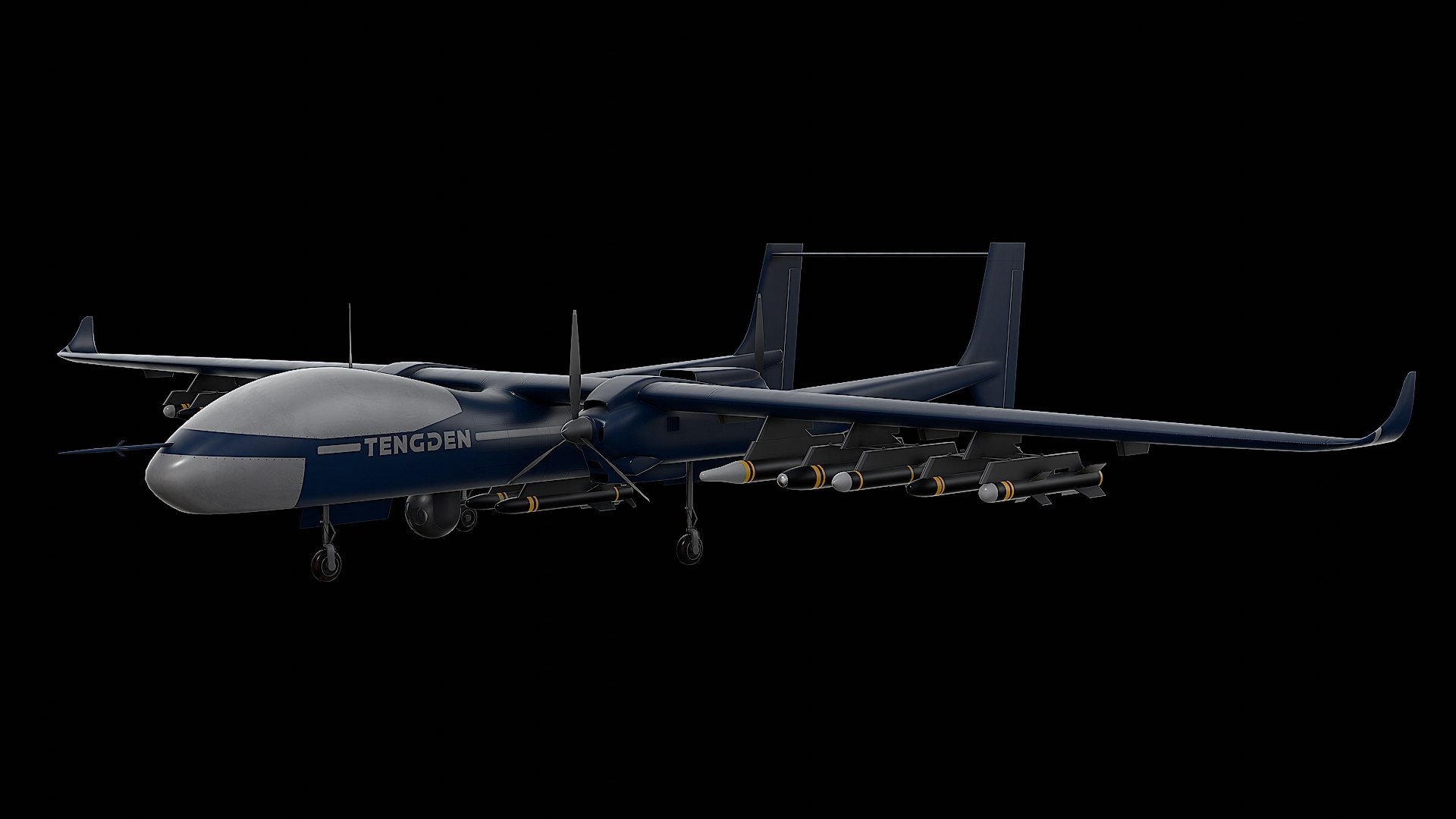 3D Tengden TB-001 UAV Model - TurboSquid 2351595