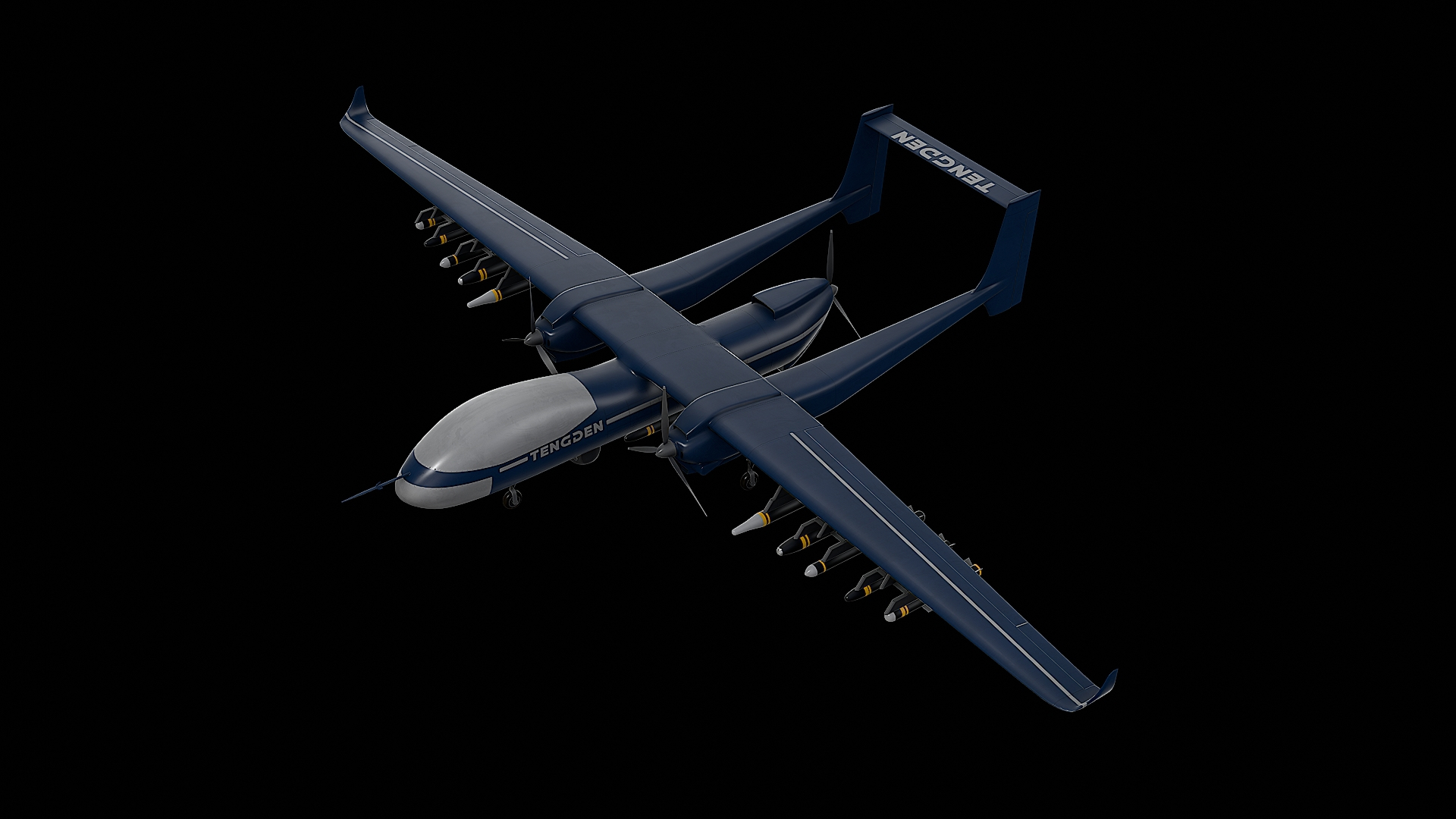 3D Tengden TB-001 UAV Model - TurboSquid 2351595