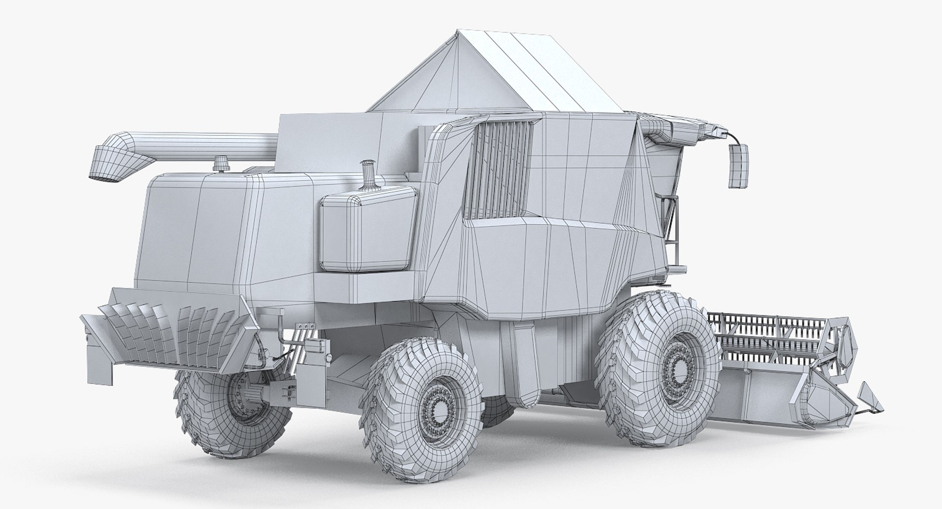 Combine Harvester Model - TurboSquid 1342481
