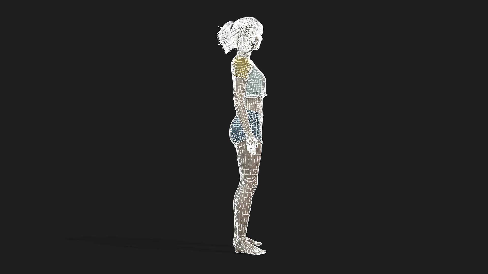 3D Modern Woman Character Fully Game Ready - TurboSquid 2340579