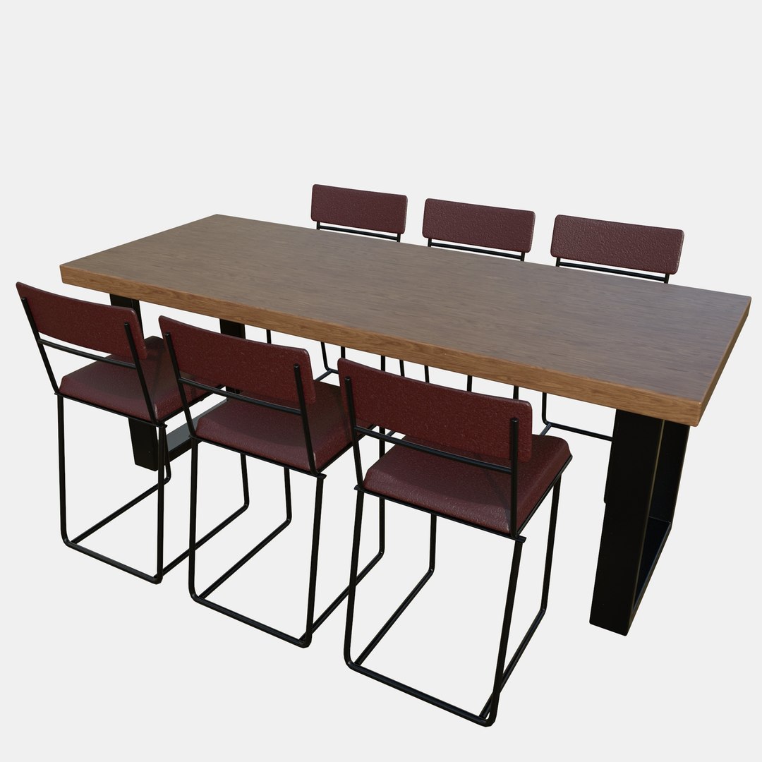 Kitchen Bar Table 3D Model - TurboSquid 2330003