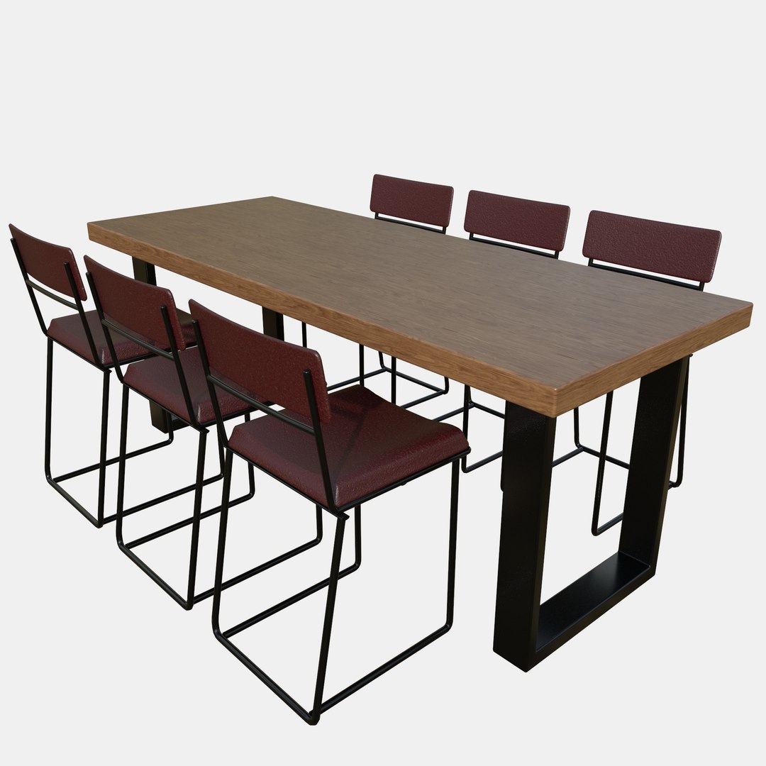 Kitchen Bar Table 3D Model - TurboSquid 2330003