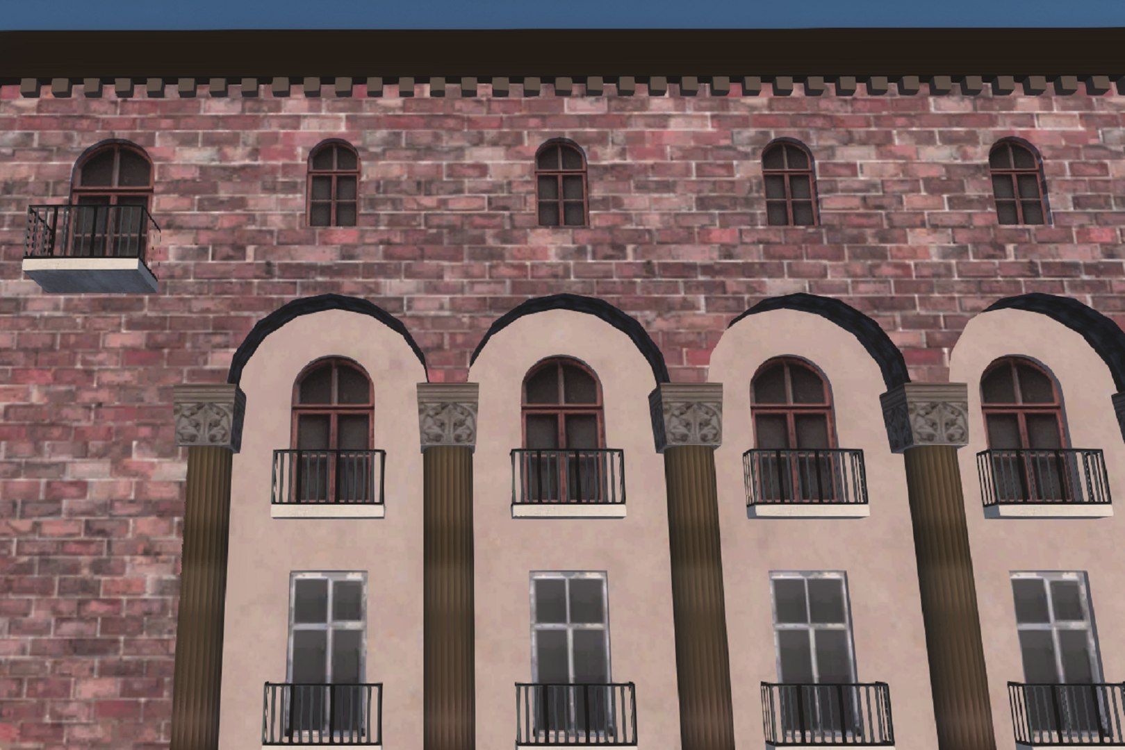 3D Armenian Residential Stalinka Buildings - TurboSquid 2212108