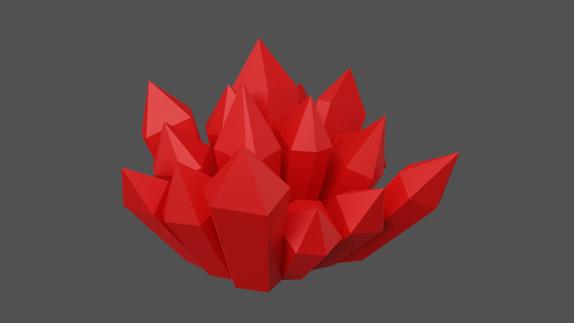 Red Crystal 3D Model - TurboSquid 2038229