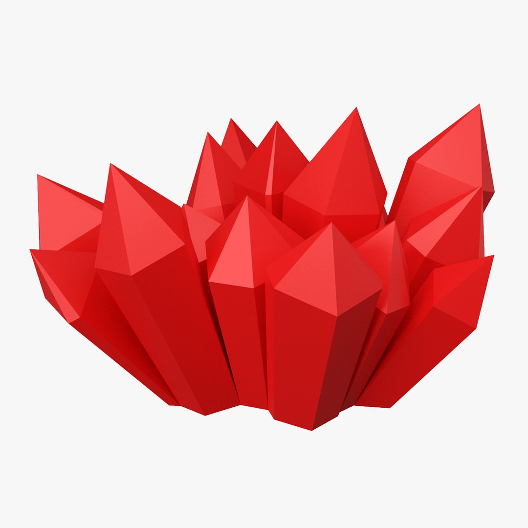 Red Crystal 3D Model - TurboSquid 2038229