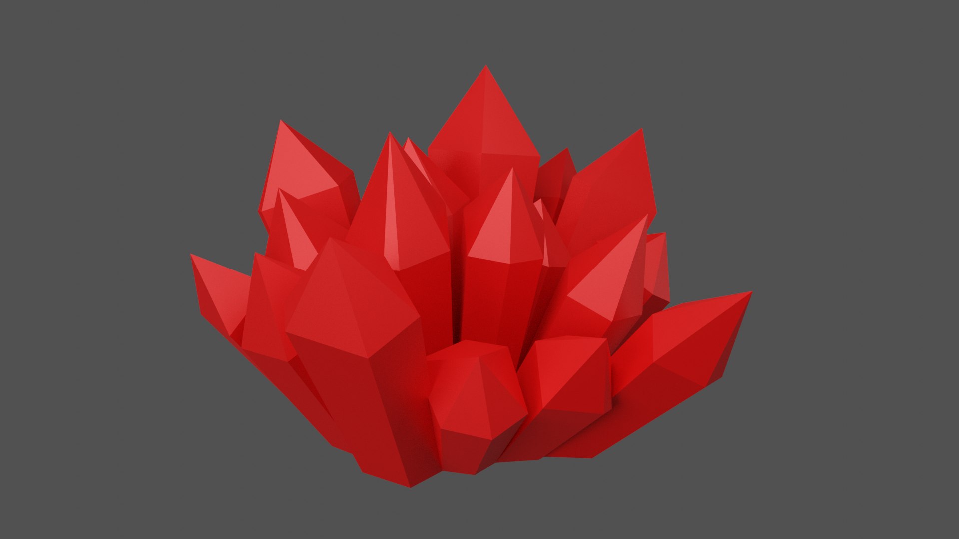 Red Crystal 3D Model - TurboSquid 2038229