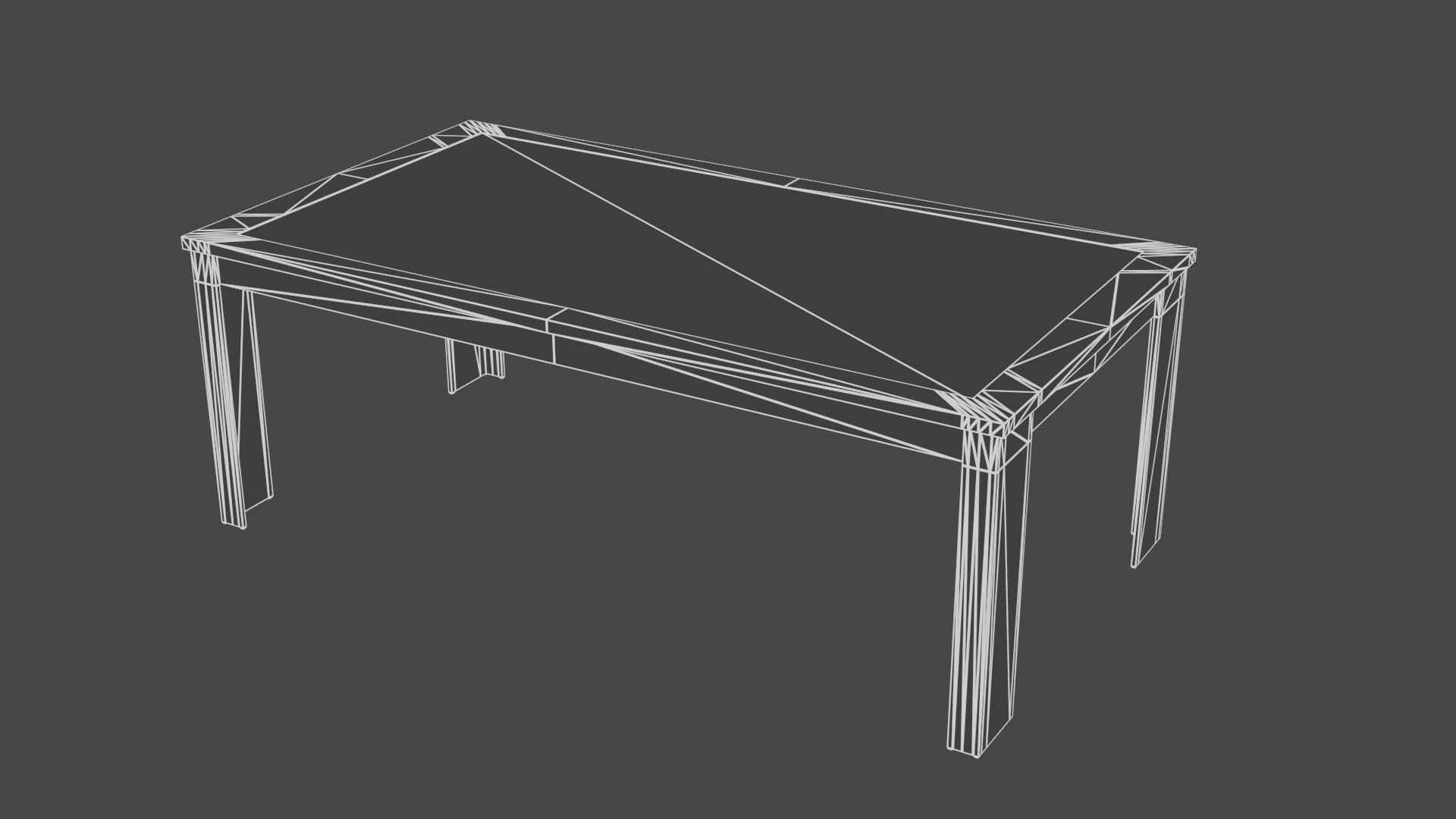 Wood And Metal Table 3D Model - TurboSquid 1958885