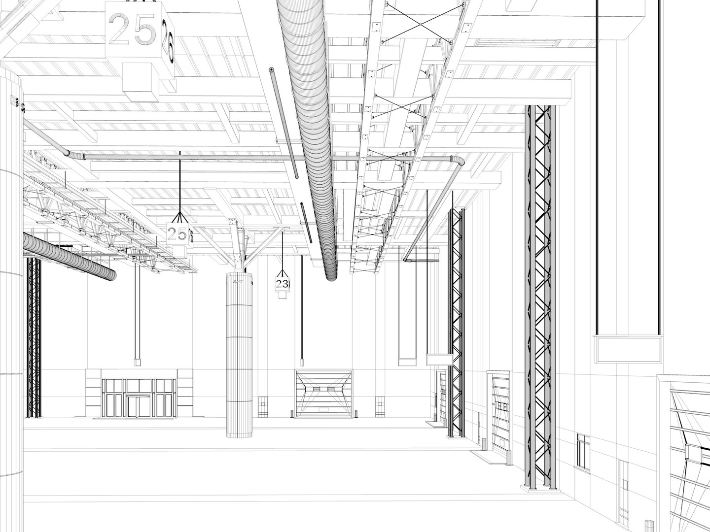 Exhibition Hall Warehouse 2 3D model - TurboSquid 2074514