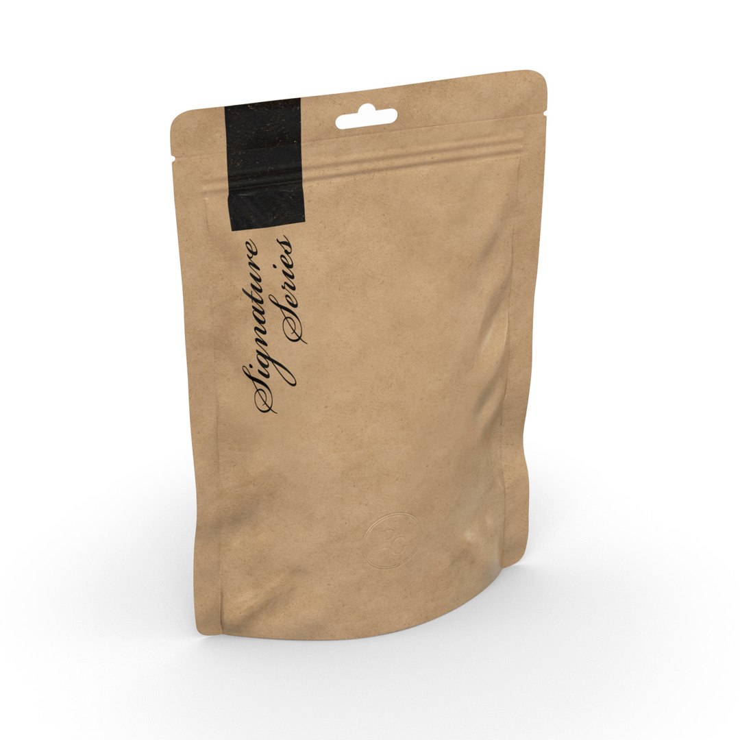 3D Packaging Food Pouch Natural Model - TurboSquid 1336861