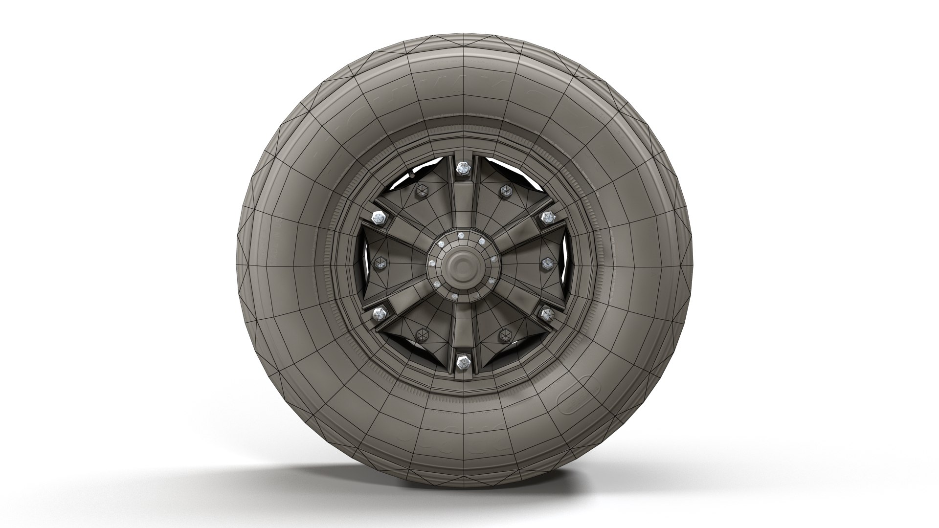 3D Model Truck Wheel - TurboSquid 1666748