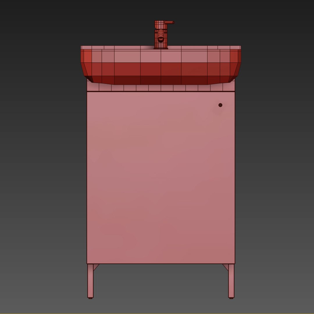 3D NYSJON BJORKAN Sink Cabinet Model - TurboSquid 1761299