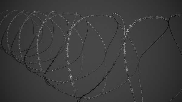 Barbed wire pbr 3D model - TurboSquid 1659827