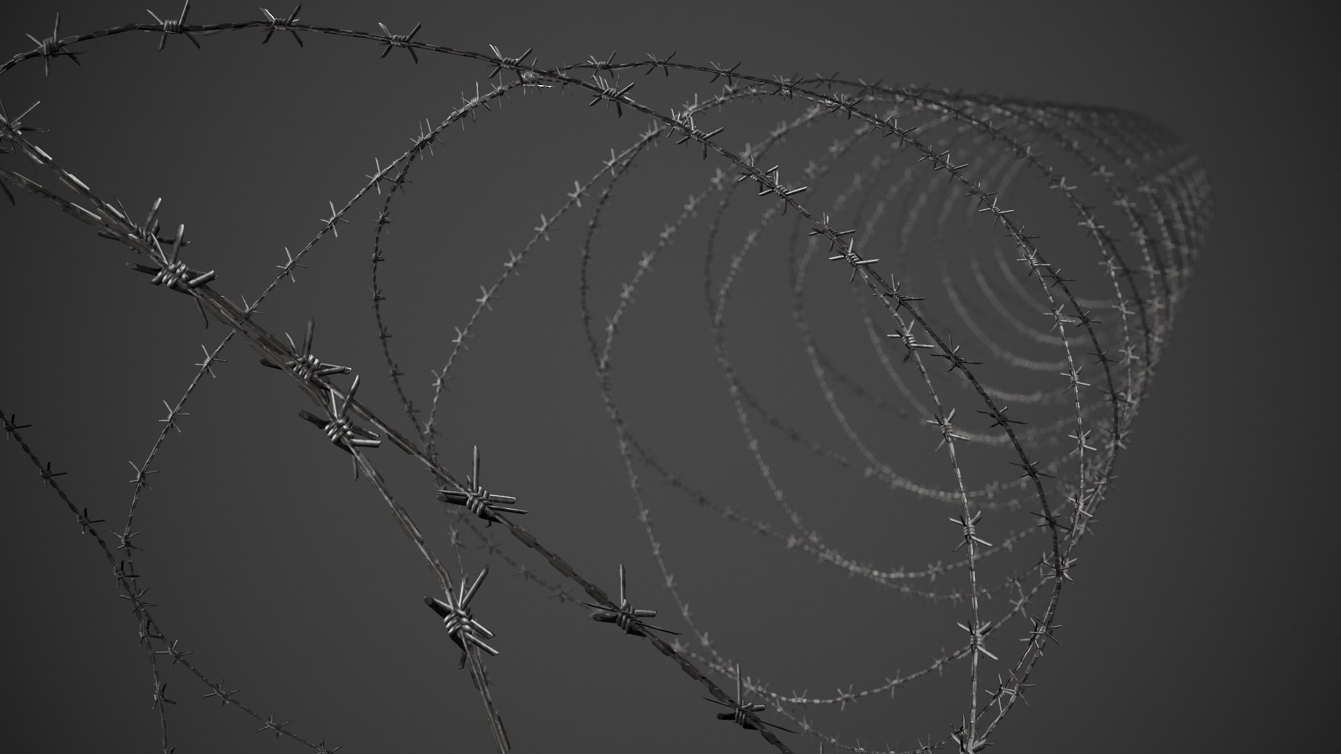 Barbed Wire Pbr 3D Model - TurboSquid 1659827