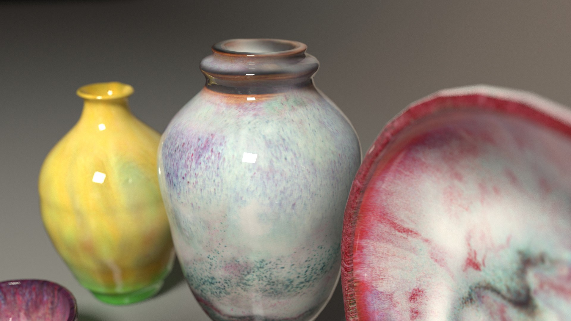 Porcelain Pottery Jun Porcelain Model -B 3D Model - TurboSquid 1830444