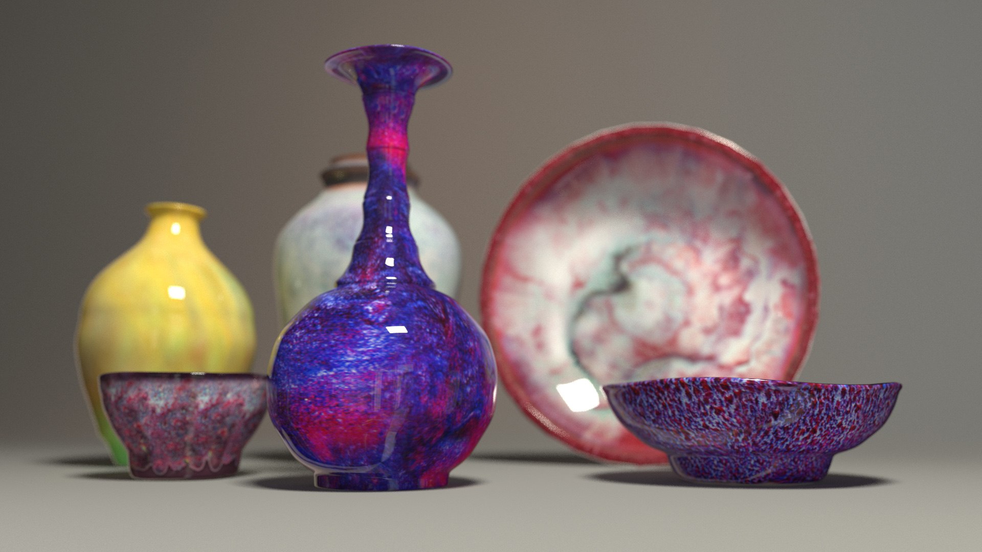 Porcelain Pottery Jun Porcelain Model -B 3D Model - TurboSquid 1830444