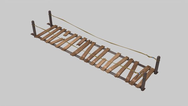 modelo 3d Tablón Encantador puente de madera - TurboSquid 2235860