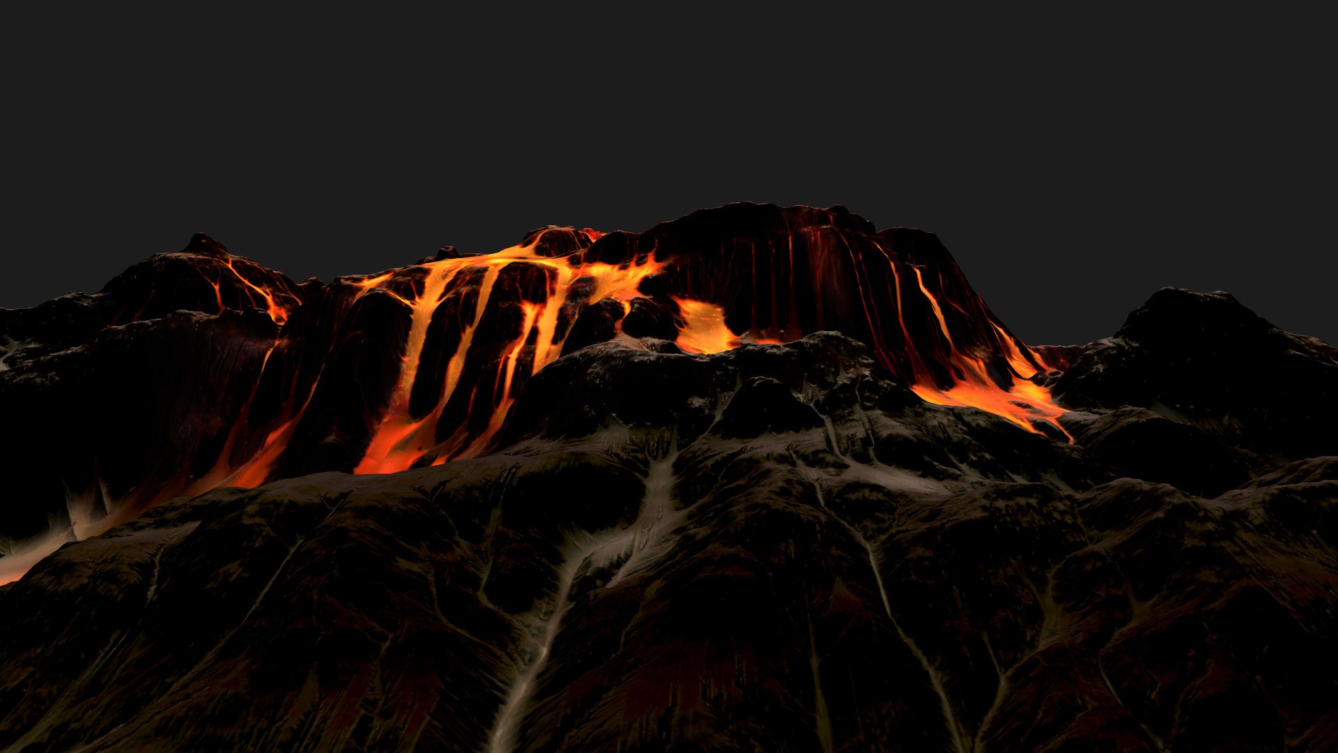 3d Volcano