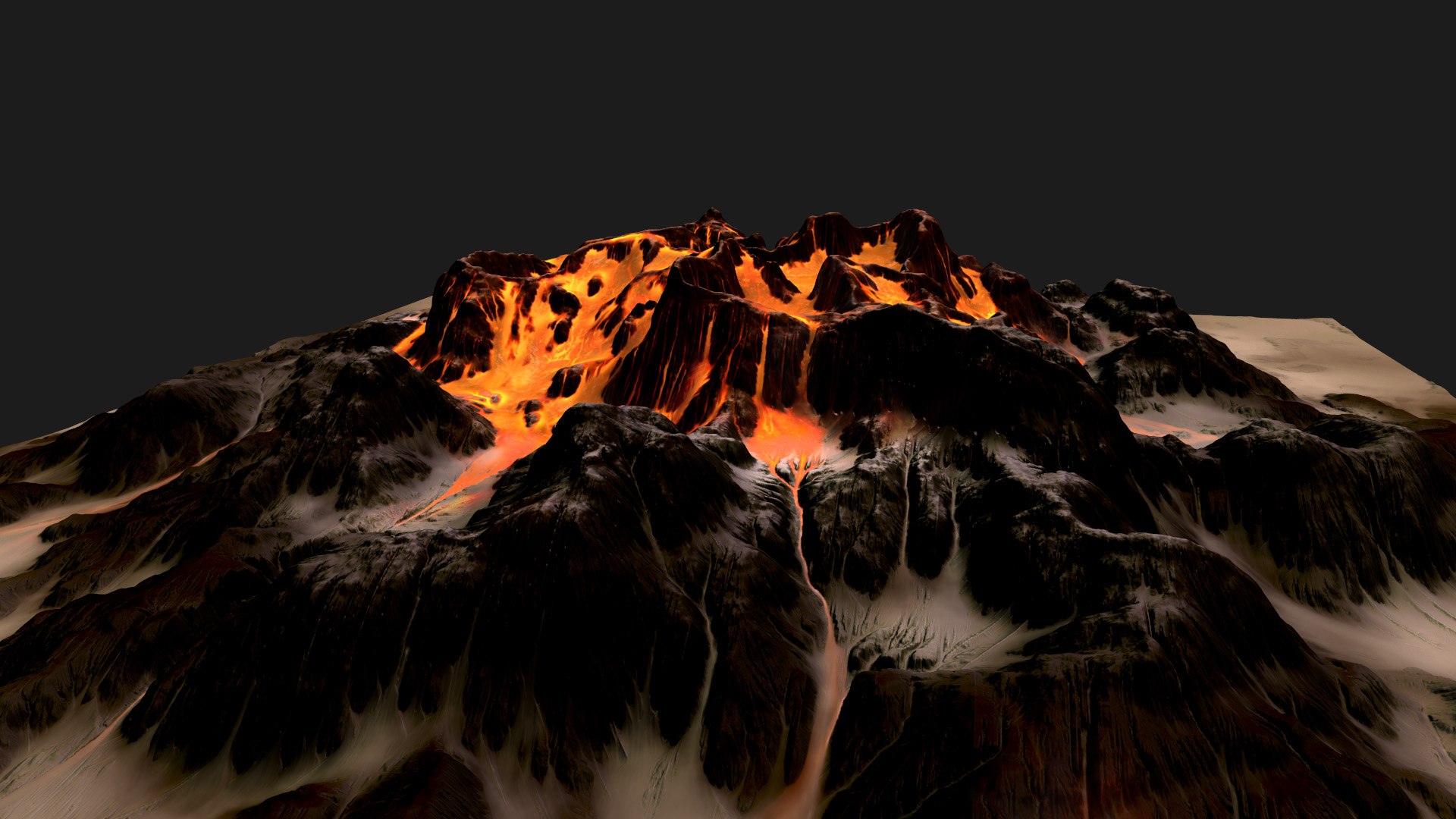 3d Volcano