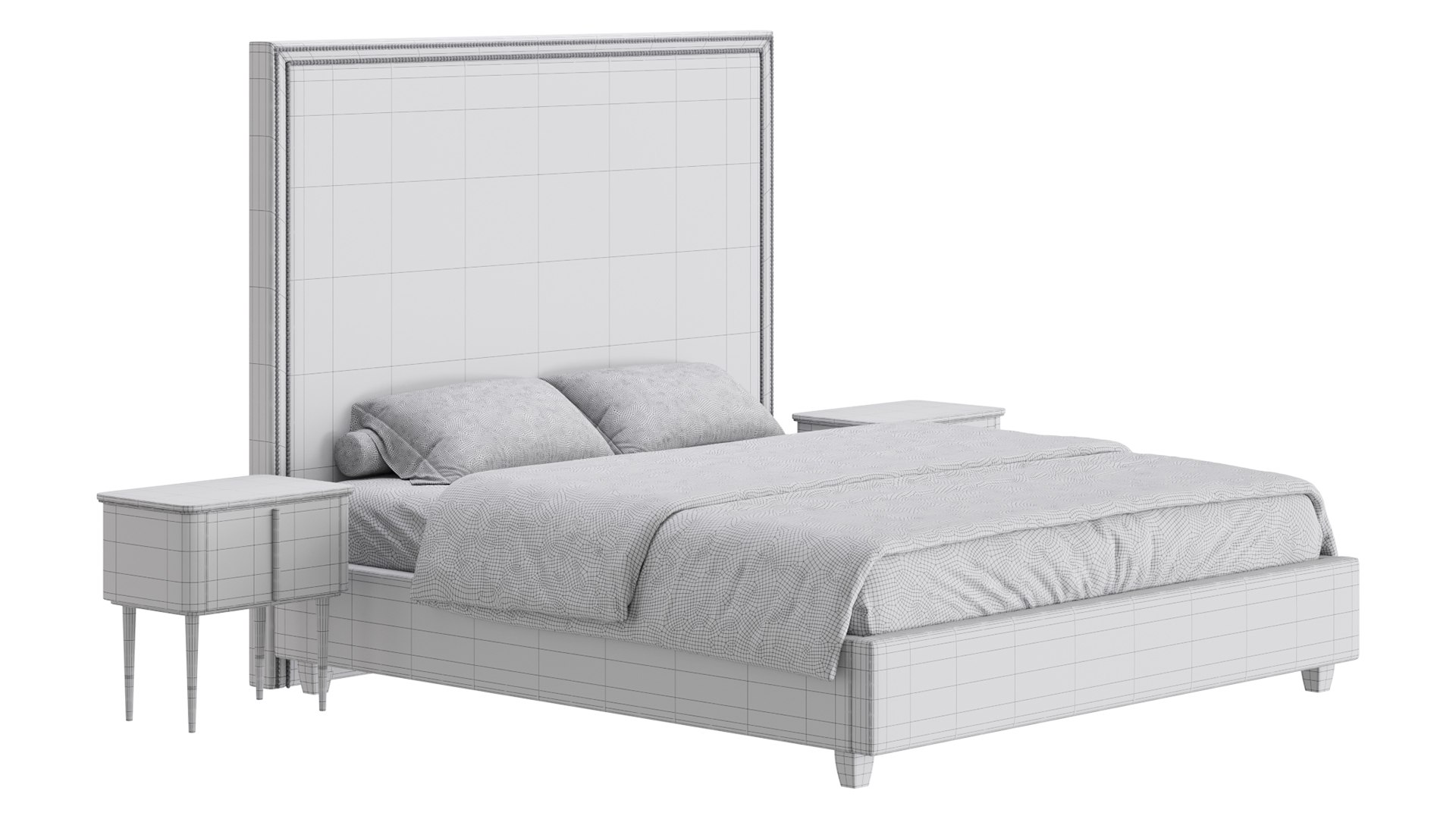 3D Hamilton Tall Bed Model - TurboSquid 2192702