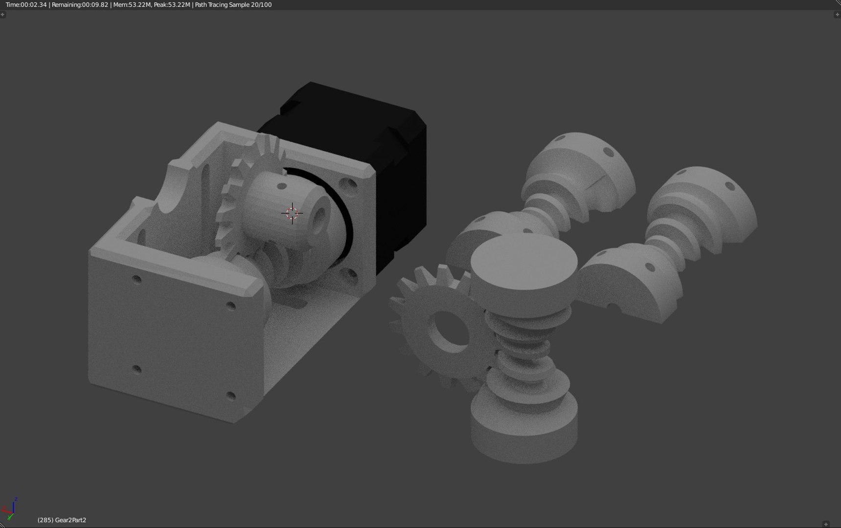 3D Model Globoid Worm Gear Drive - TurboSquid 1288408