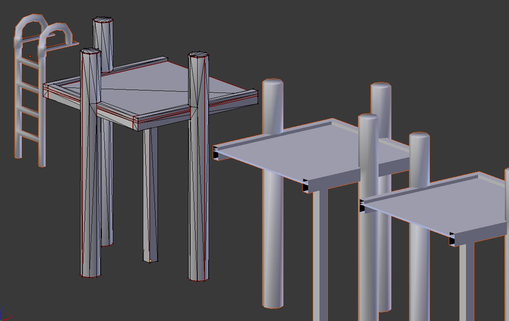 Free Wooden Dock 3d Model