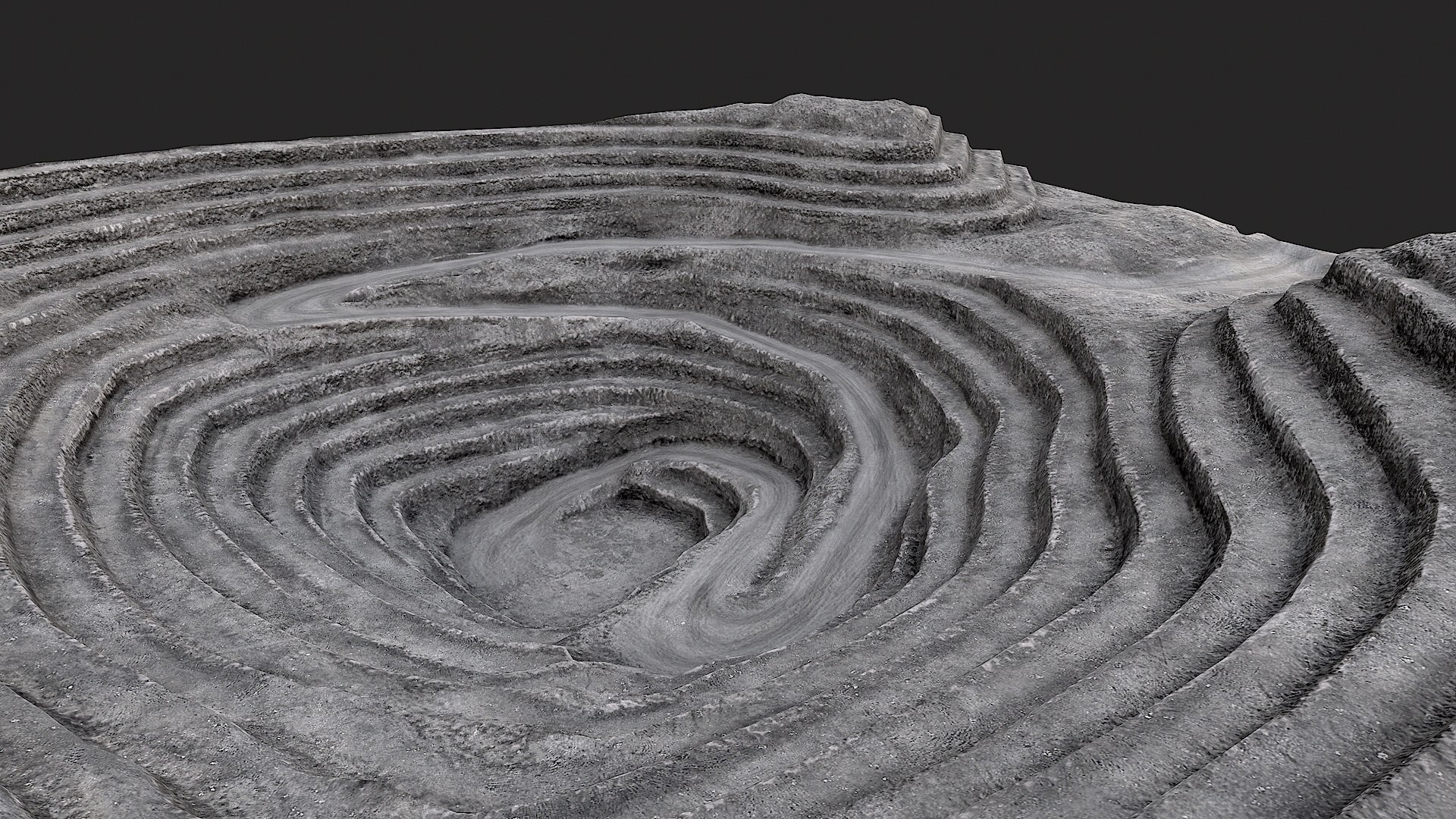 Open Pit Mine Quarry 3D Model - TurboSquid 2354477