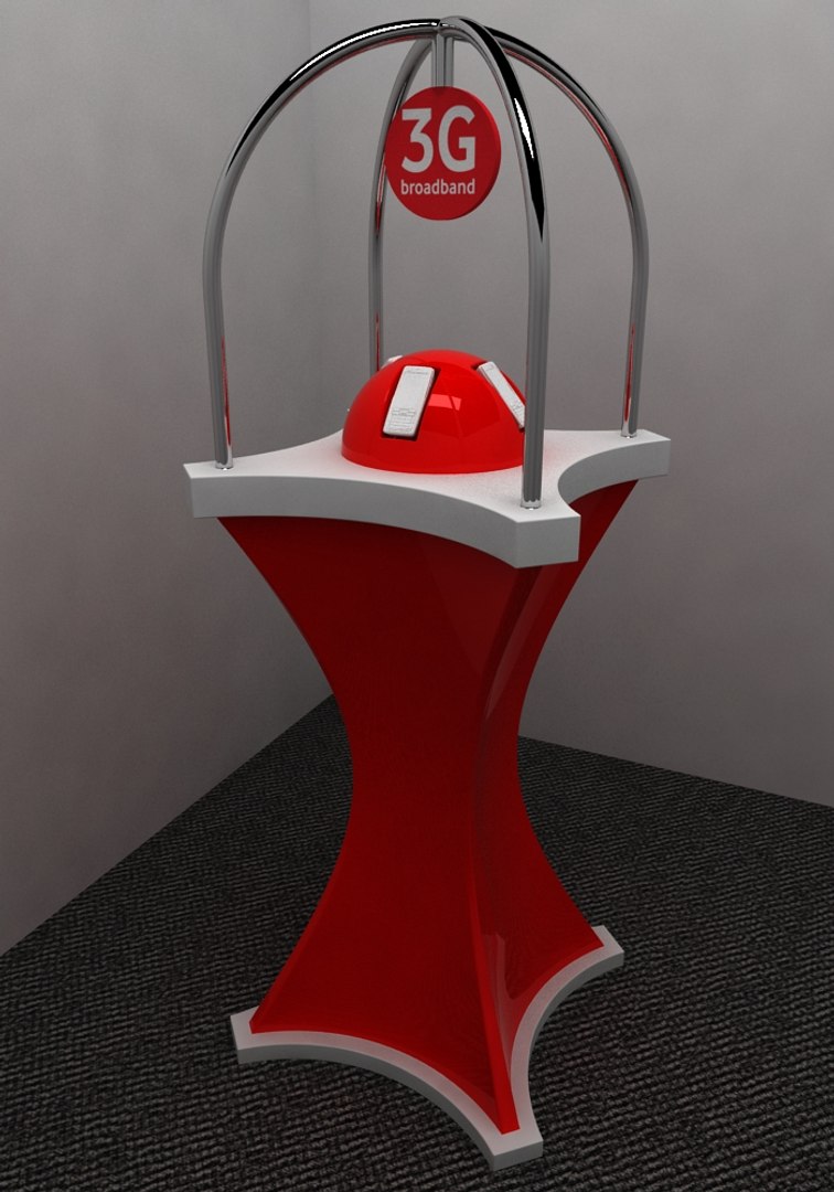 3d model mobile phone stand