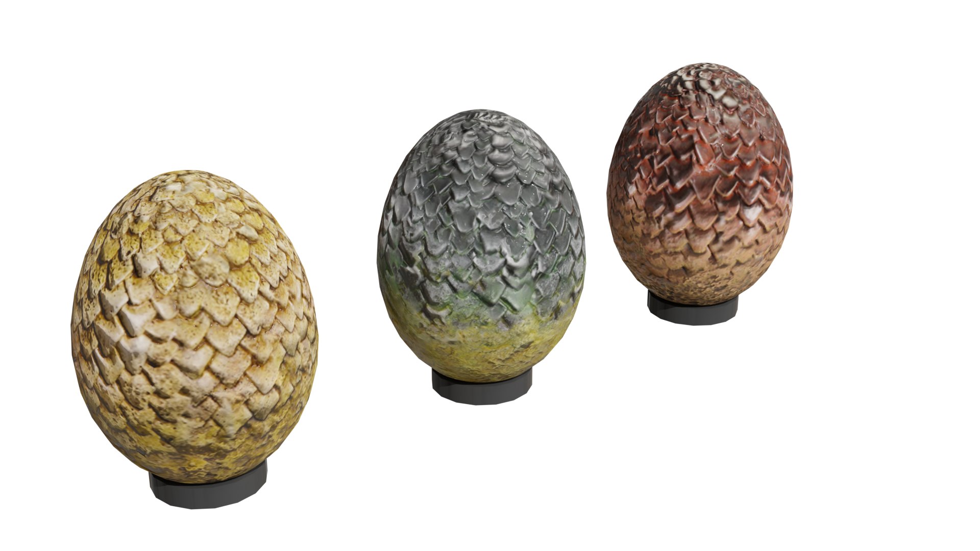 Replica Eggs GOT Model - TurboSquid 2227970