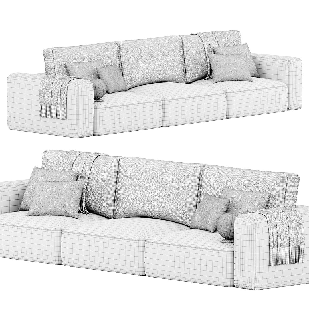 Lionel Three Seater Sofa By Weilai Concept Model - TurboSquid 2244663