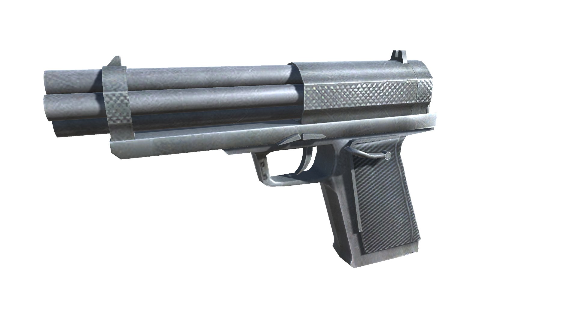 3D 05-Metal Storm VLE Pistol Gun Model 3d Game Ready Model Low-poly 3D ...