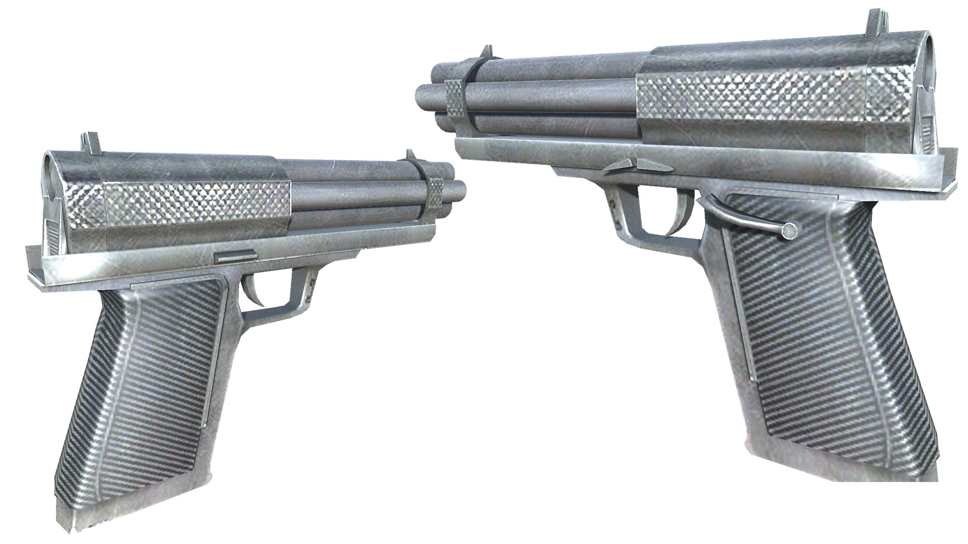 3D 05-Metal Storm VLE Pistol Gun Model 3d Game Ready Model Low-poly 3D ...