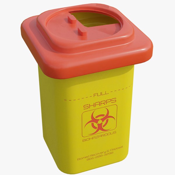 modelo 3d Sharps Container 1L - TurboSquid 2094728